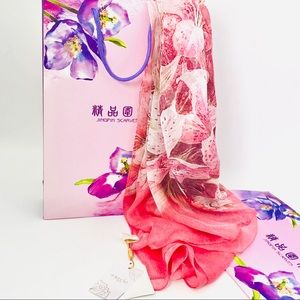 JingPin Scarves | Accessories | Authentic 0 Silk Jingpin Chinese Lily ...